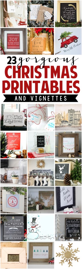 23 Gorgeous Christmas Printables with Display Ideas - Nest of Posies