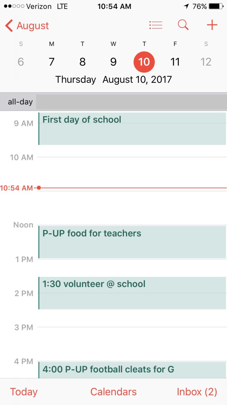 first day of school agenda - Nest of Posies