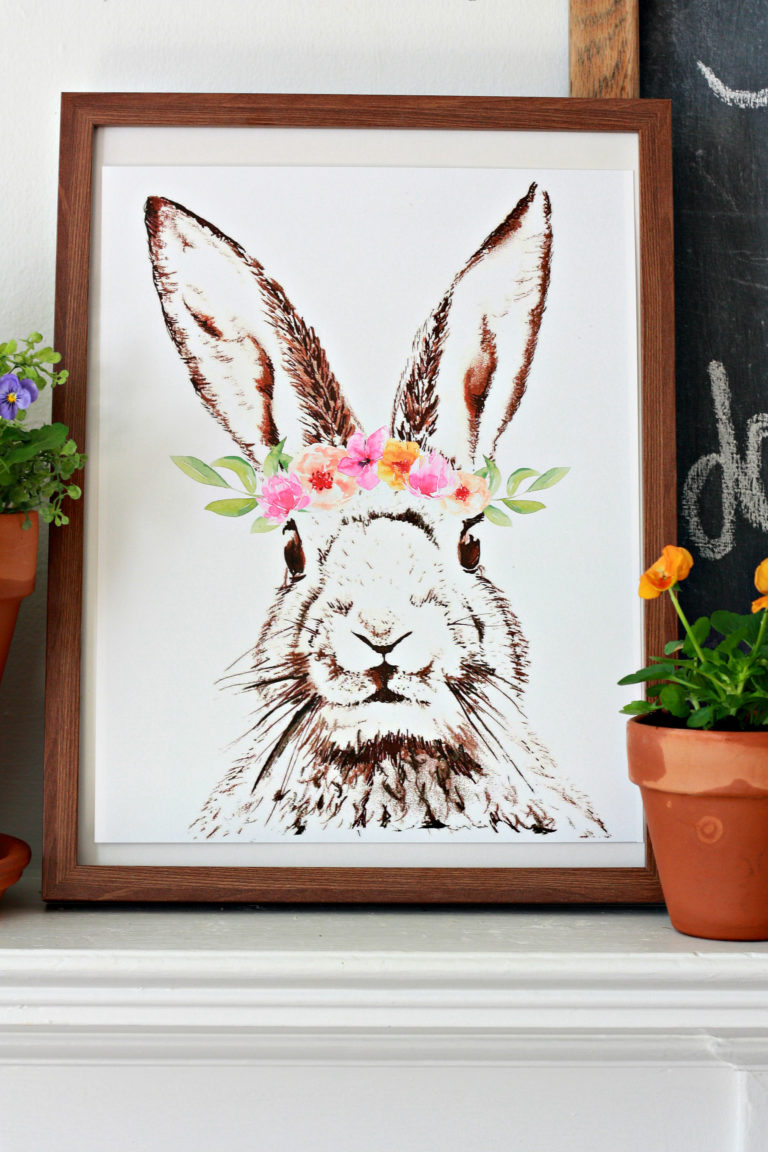 Hop Bunny Printable - Nest of Posies